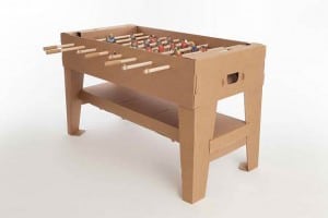 Fantastic Cardboard Foosball Table Made From All Recyclable Materials ...