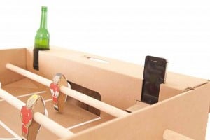 Fantastic Cardboard Foosball Table Made From All Recyclable Materials ...
