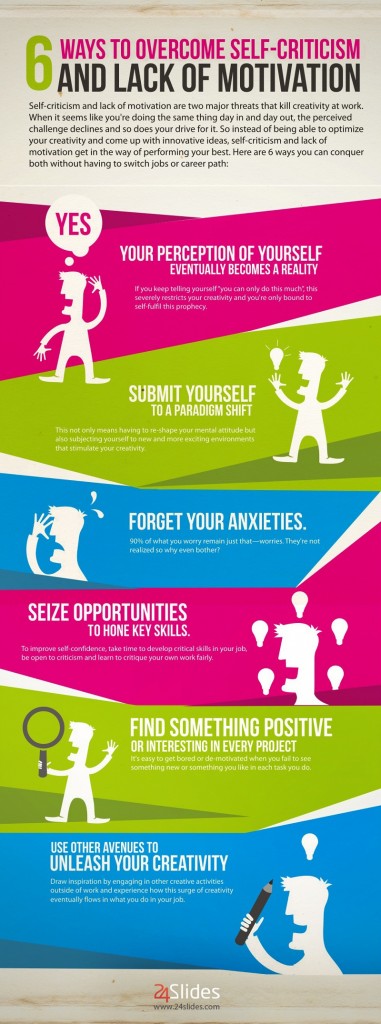 6 Ways To Overcome Self-Criticism & Lack Of Motivation [Infographic ...