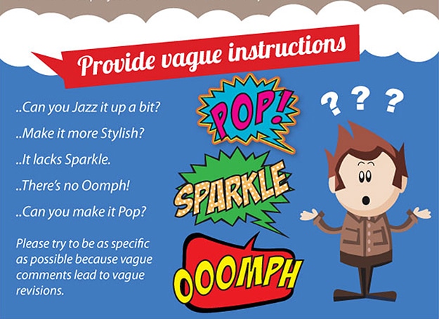 How To Really Annoy A Graphic Designer [Infographic] | Bit Rebels