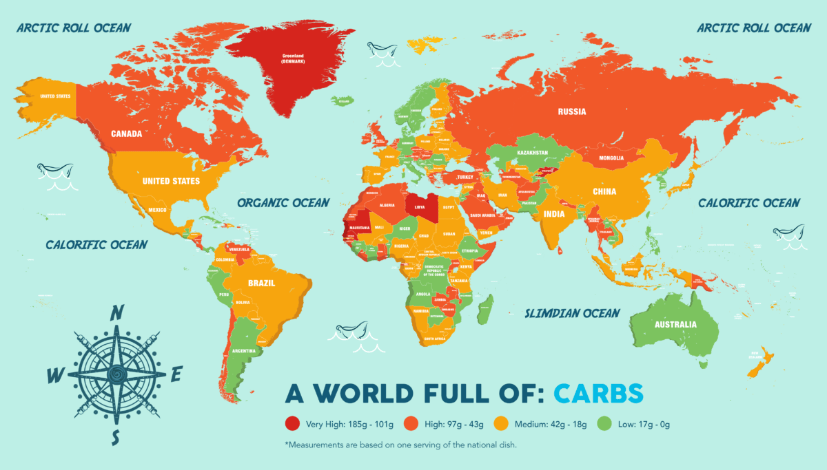 World Food Map - Know Your Foods [Infographic] | Bit Rebels