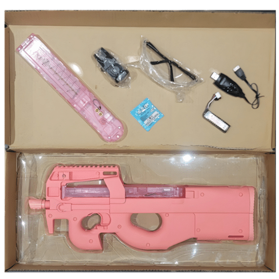 The Ultimate Gel Blasting Experience With The Pink P90 Gel Blaster From ...