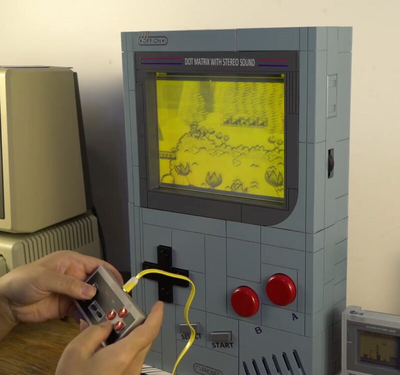 Electroluminescent Screen Turns A Giant Lego Game Boy Into A CRT Dream ...